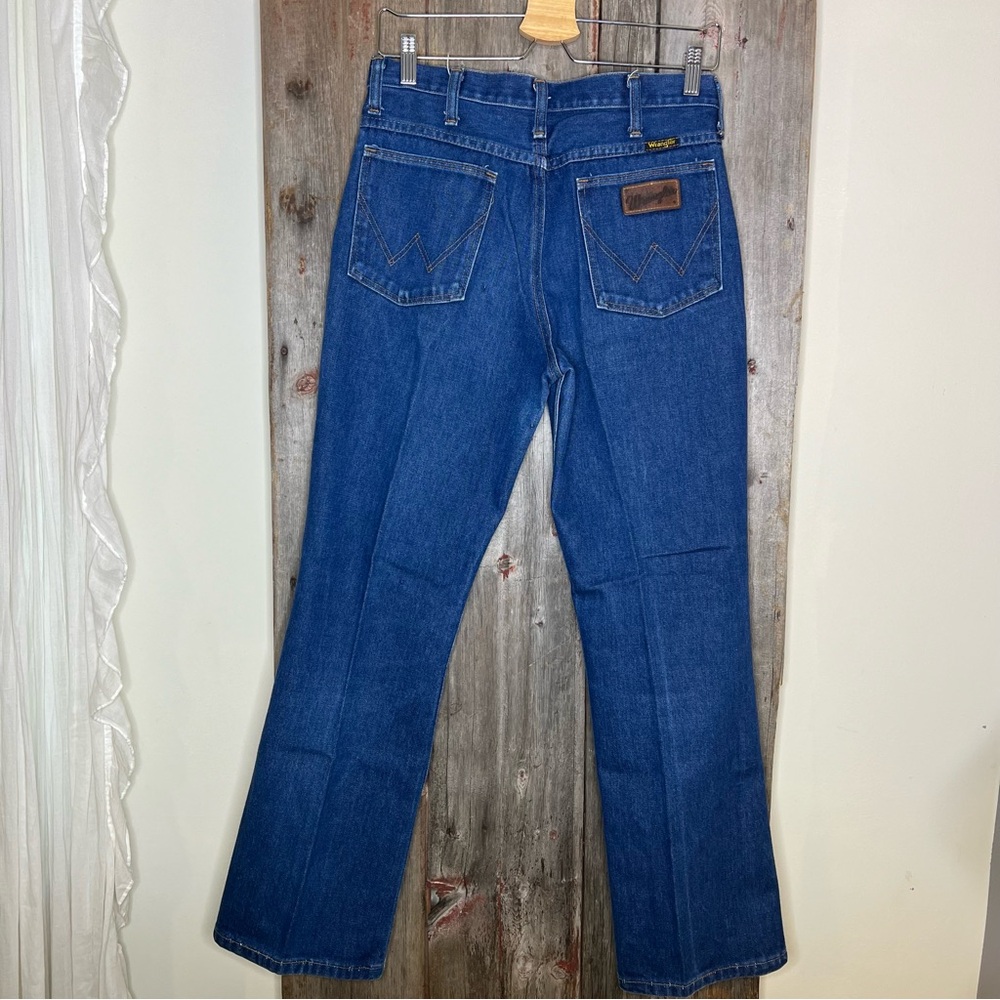 70s Vintage Mens Wrangler Crease Front Bootcut Cowboy… - Gem